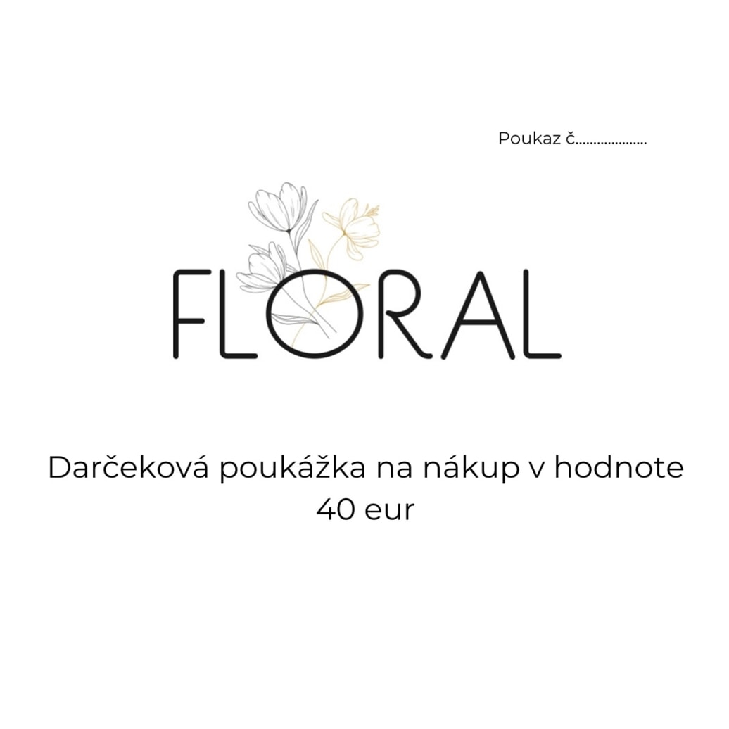 Dar ekov Pouk ka 40 Eur Floral sk Dar ekov Pouk ka 40 Eur Floral sk